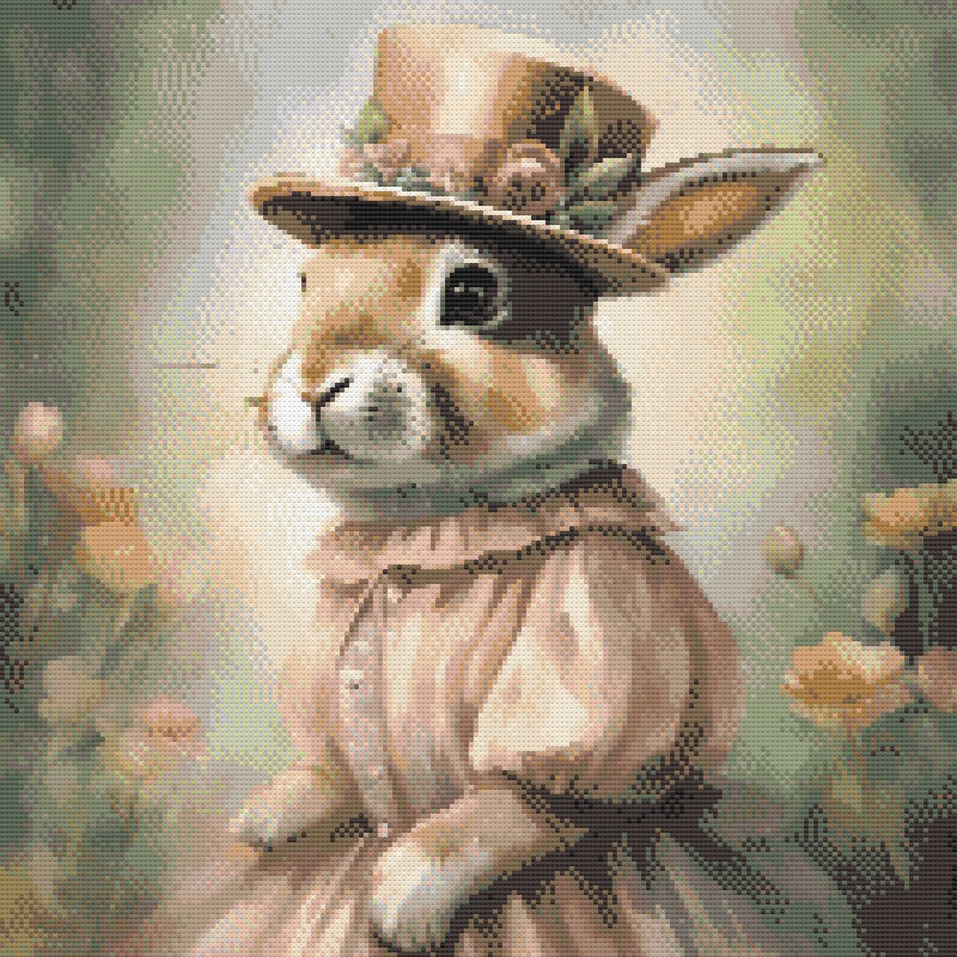 Spring Bunnies Design Cross Stitch Pattern 4 - Etsy