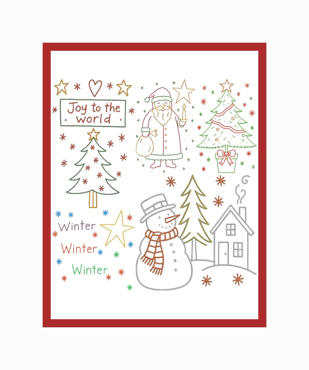Christmas Machine Embroidery Design Bundle – Festive Holiday Stitch ...