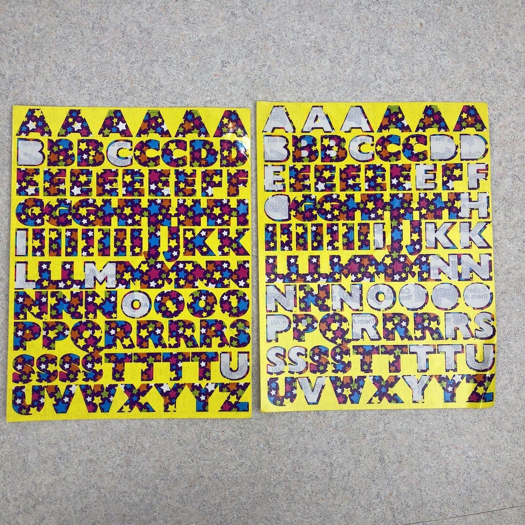 Vintage Lisa Frank Letters Stickers - Etsy