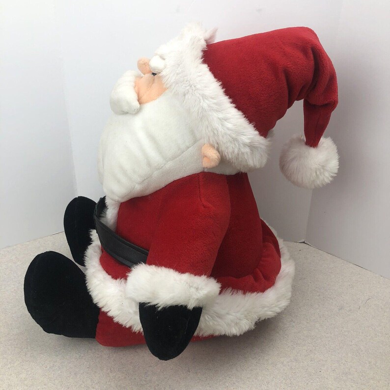 Vintage Large Santa Stuffins 1993 Plush 13” Tall Christmas Stuffed Toy ...