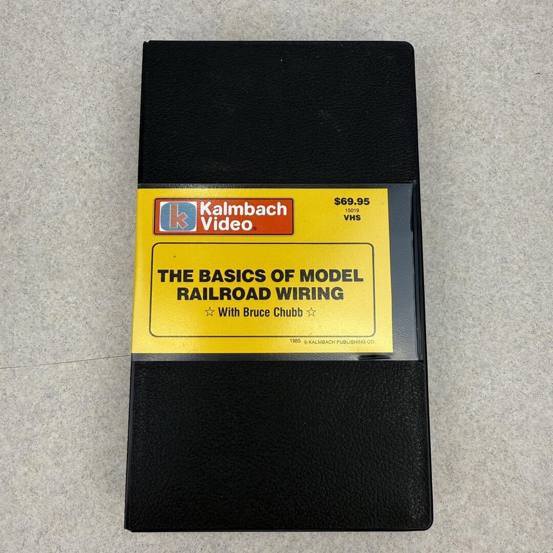 Kalmbach VHS Video the Basic of Model Railroad Wiring Bruce Chubb - Etsy