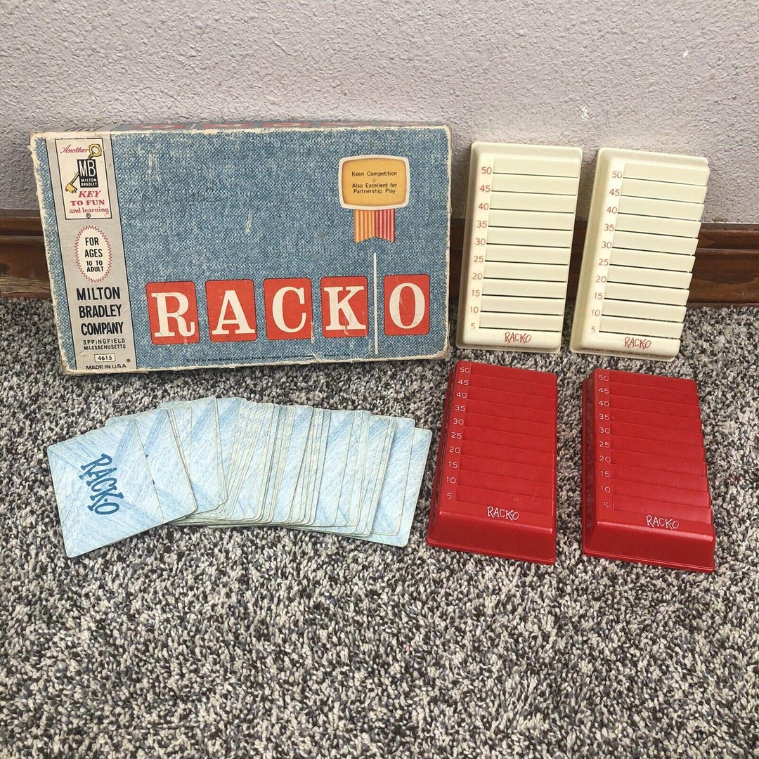1961 Complete Milton Bradley Game RACKO Rack O Game Original Vintage ...