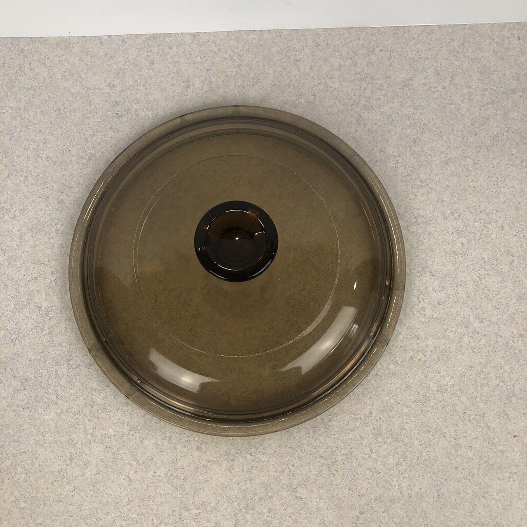 Vintage Vision Pyrex V-1-C 6" Amber Glass Lid - Etsy