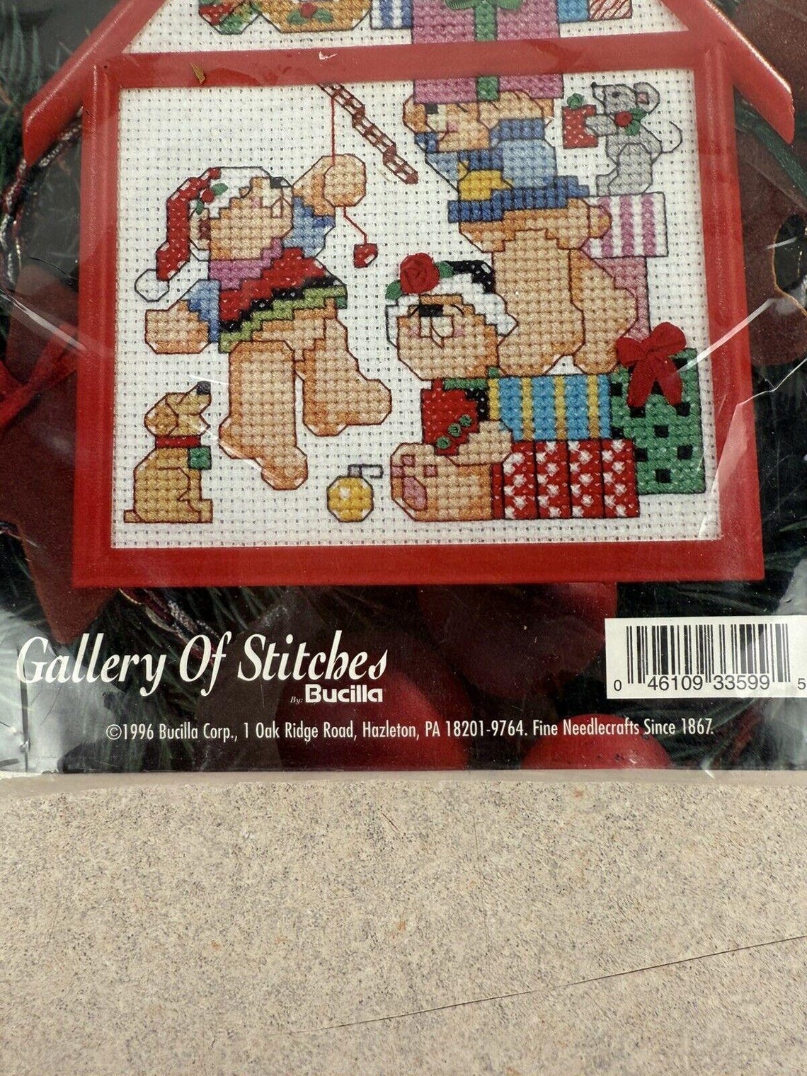 Bucilla Cross Stitch Kit Christmas Cottage Hiding the Gifts 33599 - Etsy