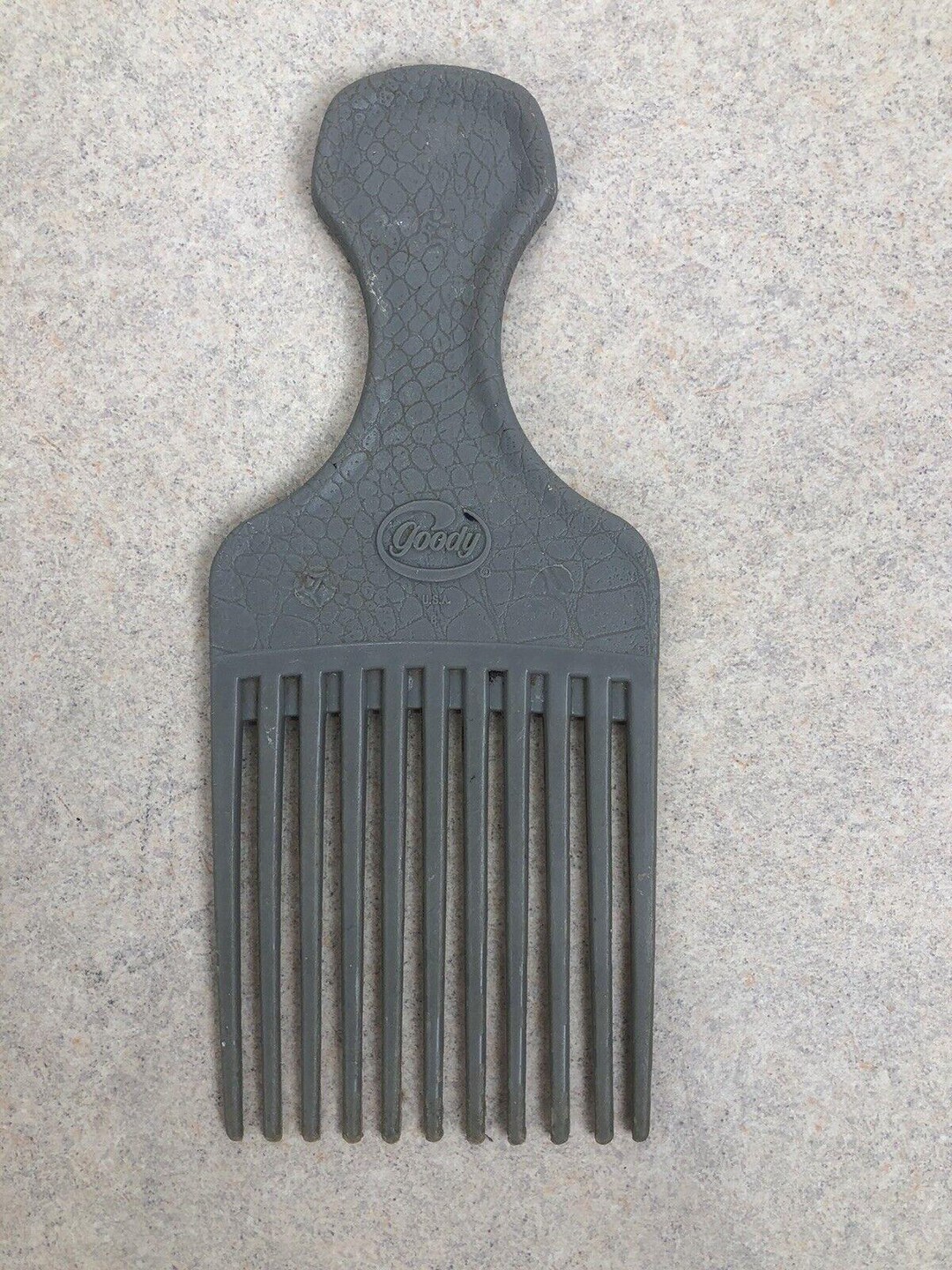 Goody Hair Lift Pick Plastic 5” Made in USA Vintage Vtg Gray Very Good ...