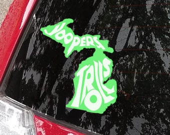 Yoopers/trolls Michigan Vinyl Decal | Etsy