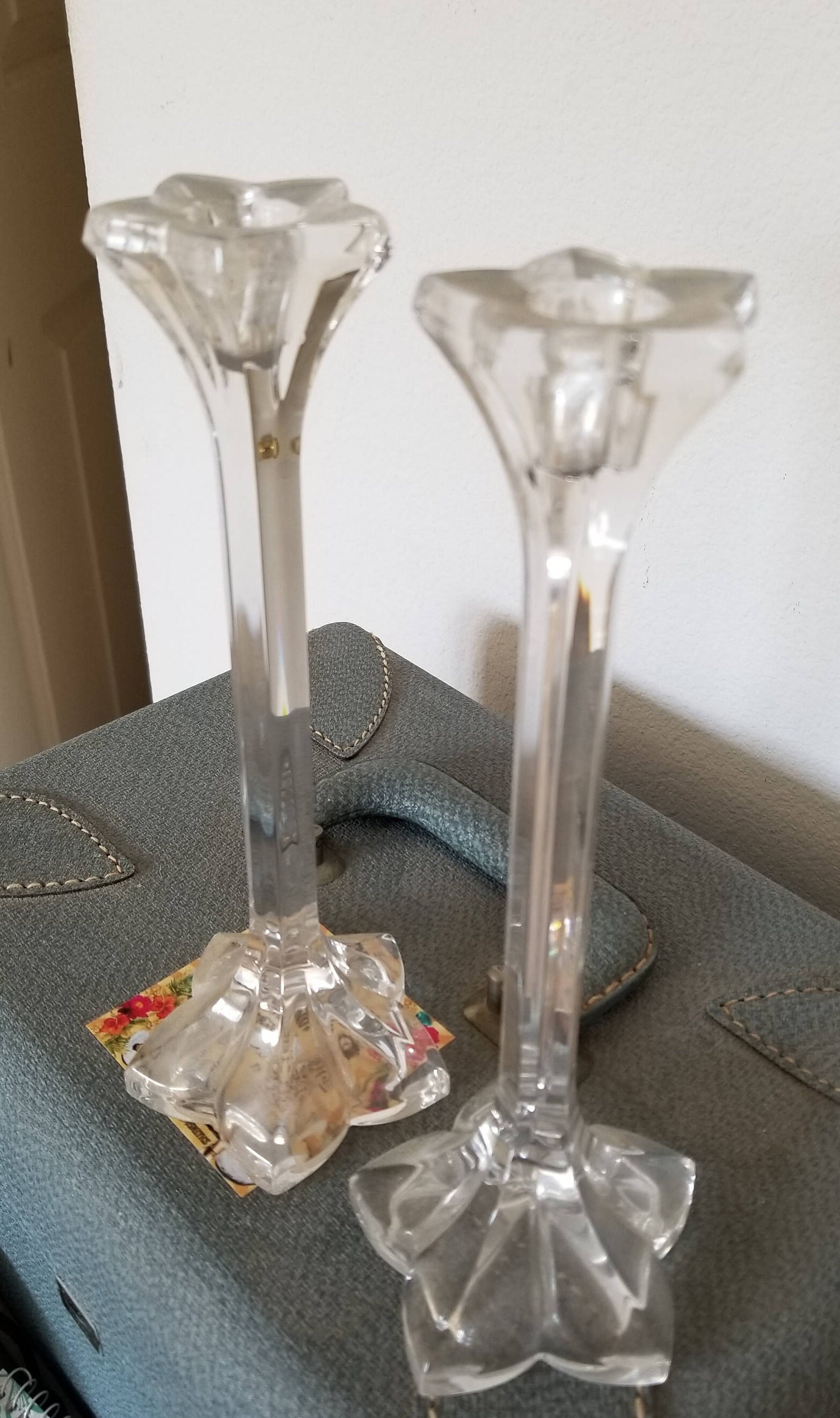 Vintage Mikasa Cambridge Petal Candlesticks-candle Holders for Taper ...