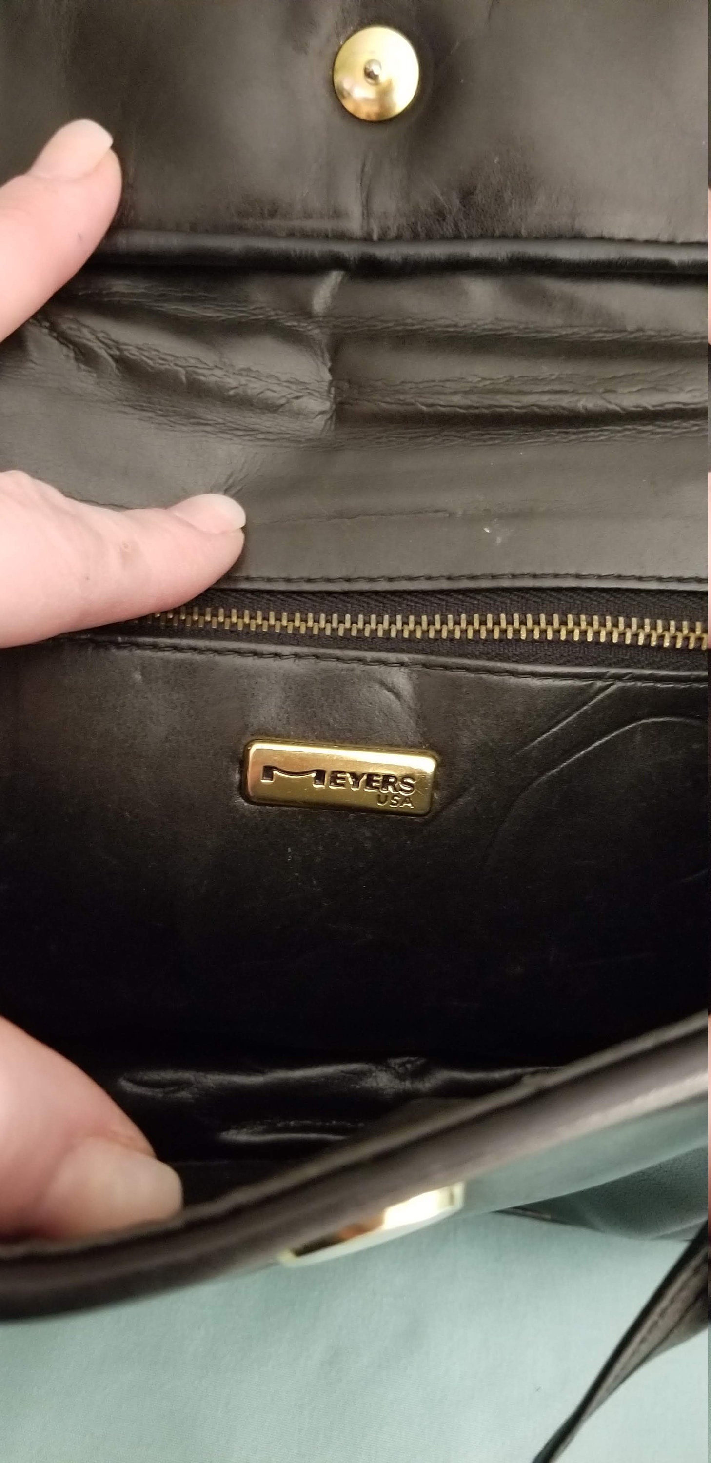 VTG Leather Purse by Myers-leather Shoulder Purse;myers Handbags ...