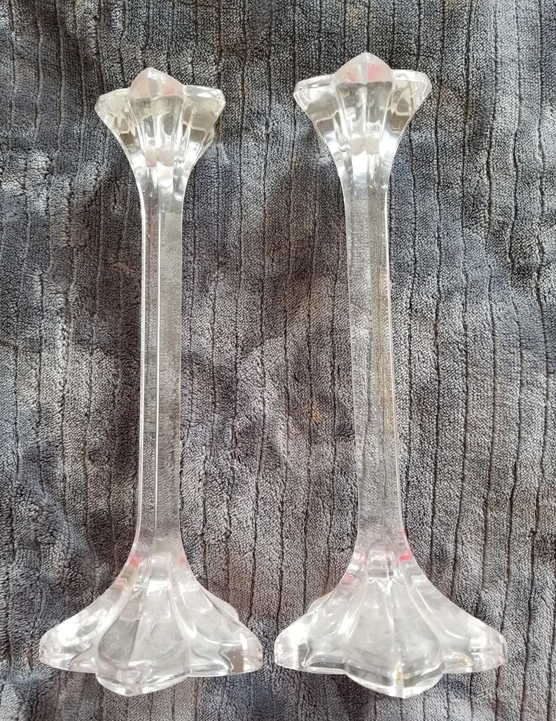 Vintage Mikasa Cambridge Petal Candlesticks-candle Holders for Taper ...