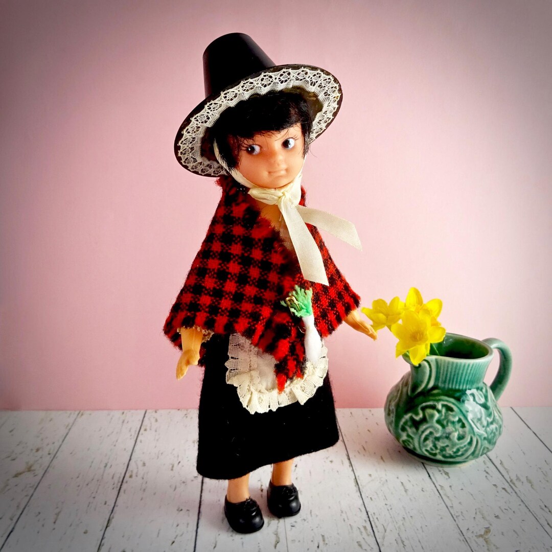 Vintage Welsh Doll, Folk Costume of Wales, Small Costume Doll, Welsh ...