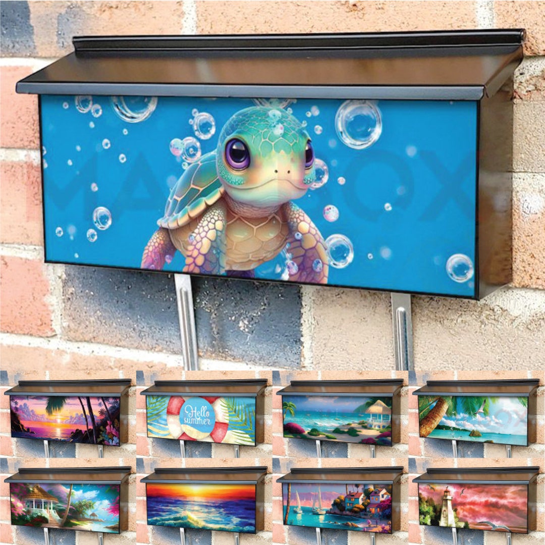 Sea-world Townhouse Magnetic Mailbox Cover for Wall Mounted Ranch ...