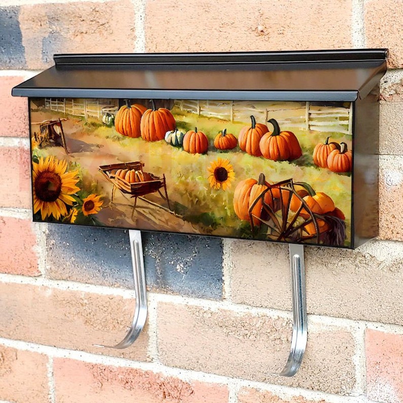 Seasonal 2 Townhouse Magnetic Mailbox Cover for Wall Mounted Ranch ...