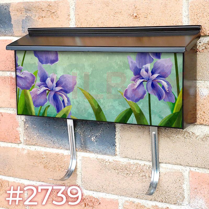Flowers 3 Townhouse Magnetic Mailbox Cover for Wall Mounted Ranch ...