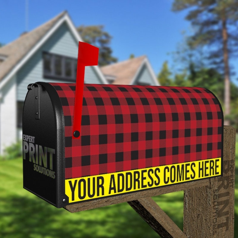 Buffalo Plaid Mailbox Cover - Etsy