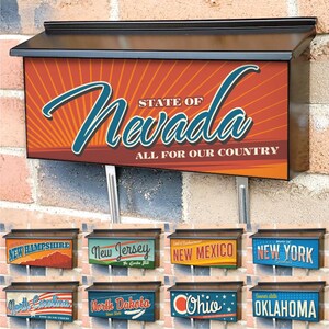 US States Townhouse Magnetic Mailbox Cover for Wall Mounted Ranch ...