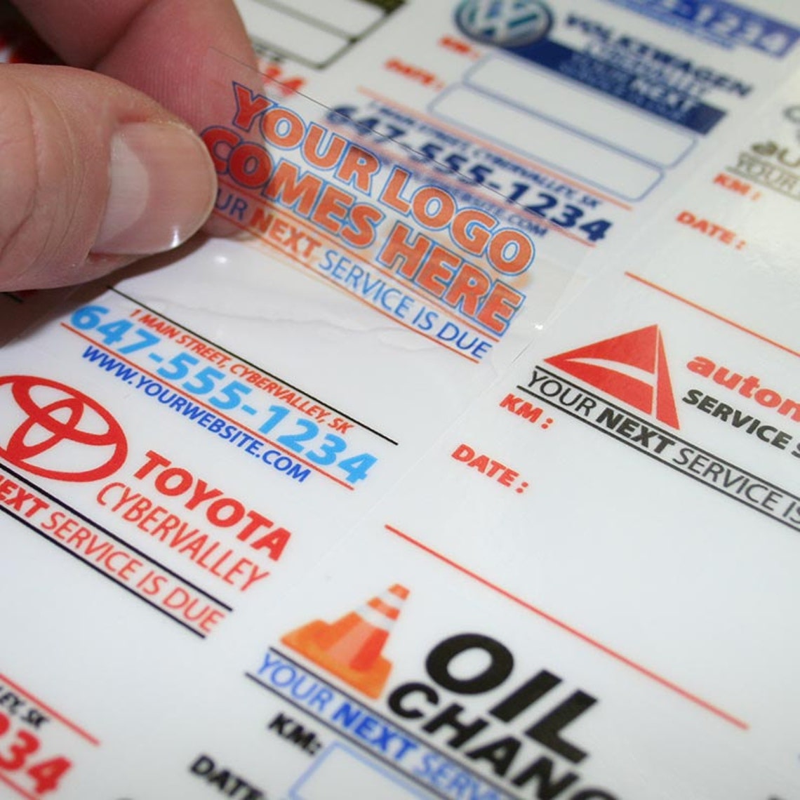 Custom Full Color Oil Change Service Stickers Rotation - Etsy