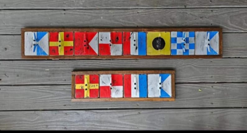 Nautical Sign/coat Rack - Etsy