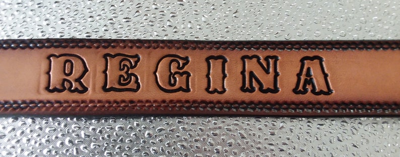 Personalized Leather Butterfly Belt: Custom Name, US Made Cowhide, Hand ...