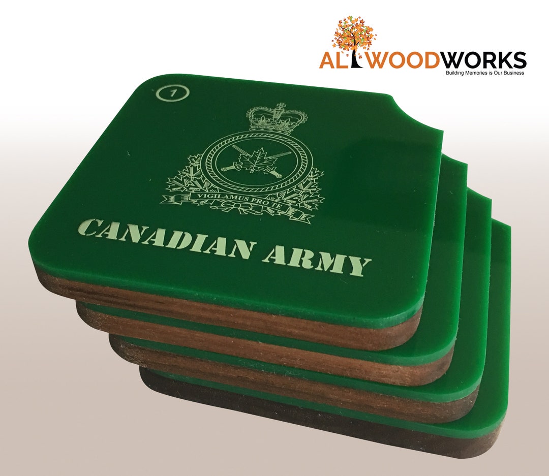 Canadian Army Coasters - Etsy