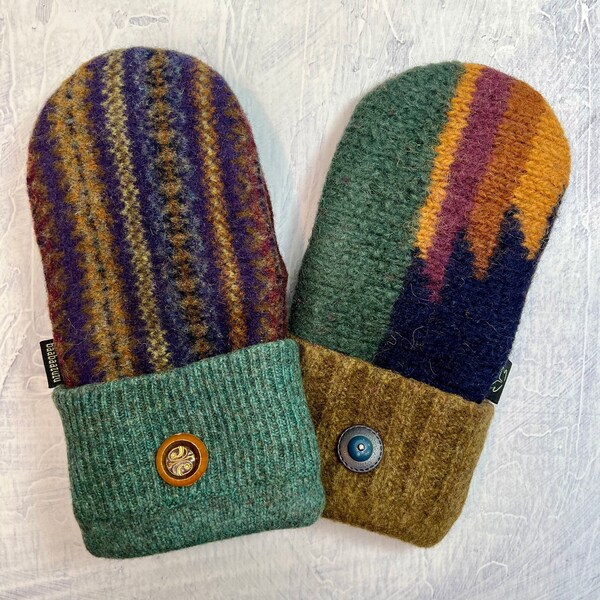 Upcycled Mittens - Etsy