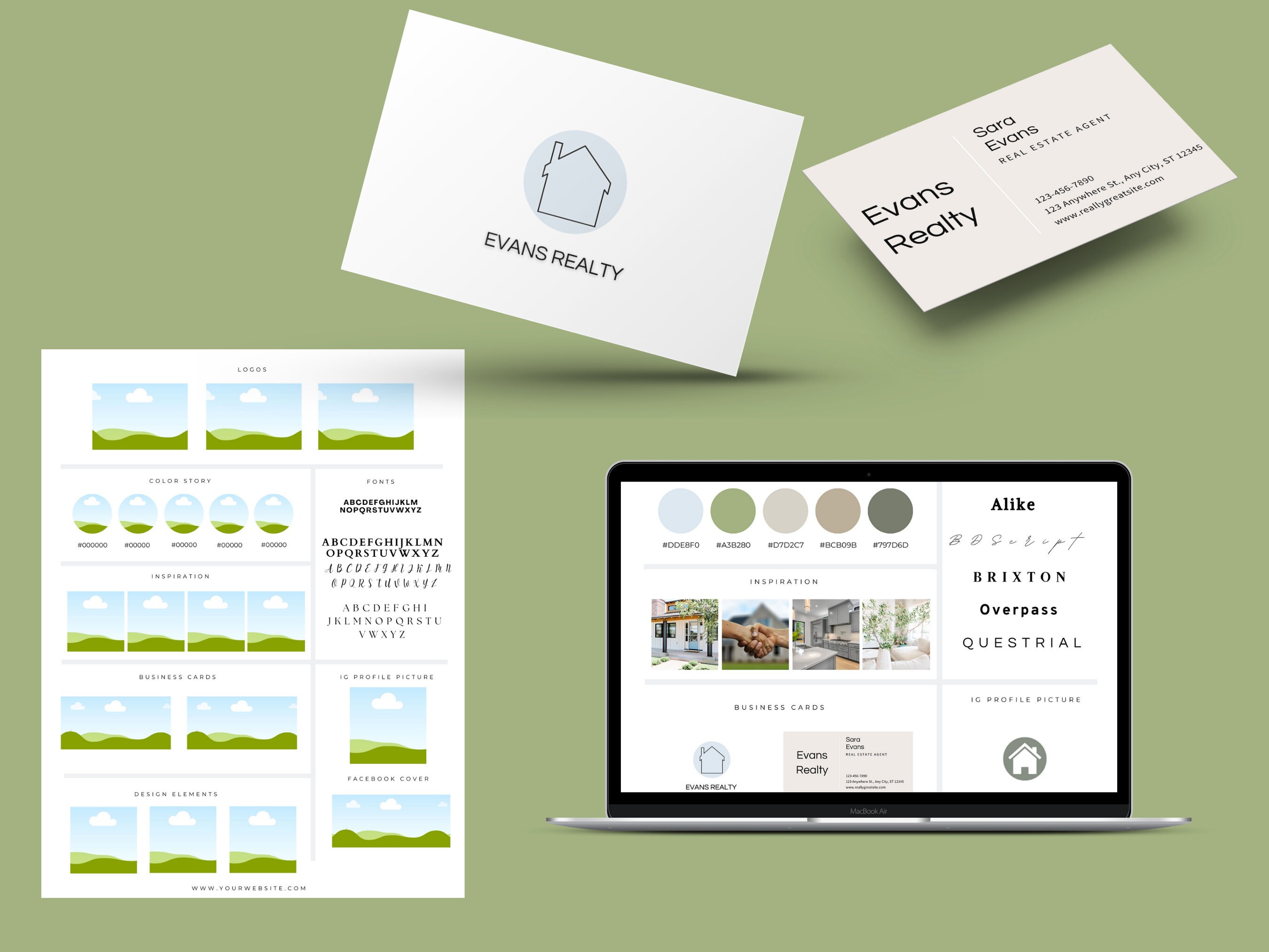 Realtor Brand Kit Template | Canva Brand Kit Template | Business ...