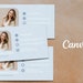Printable Business Card Template, Blue Business Card Template, Instant ...