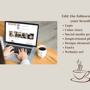 Coffee Brand Moodboard Template; Coffee Business Brand Kit; Small ...