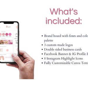 Pink Brand Kit Template | Canva Brand Kit Template | Mini Brand Board ...