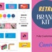 Retro Brand Kit Template | Canva Brand Kit Template | Mini Brand Board ...