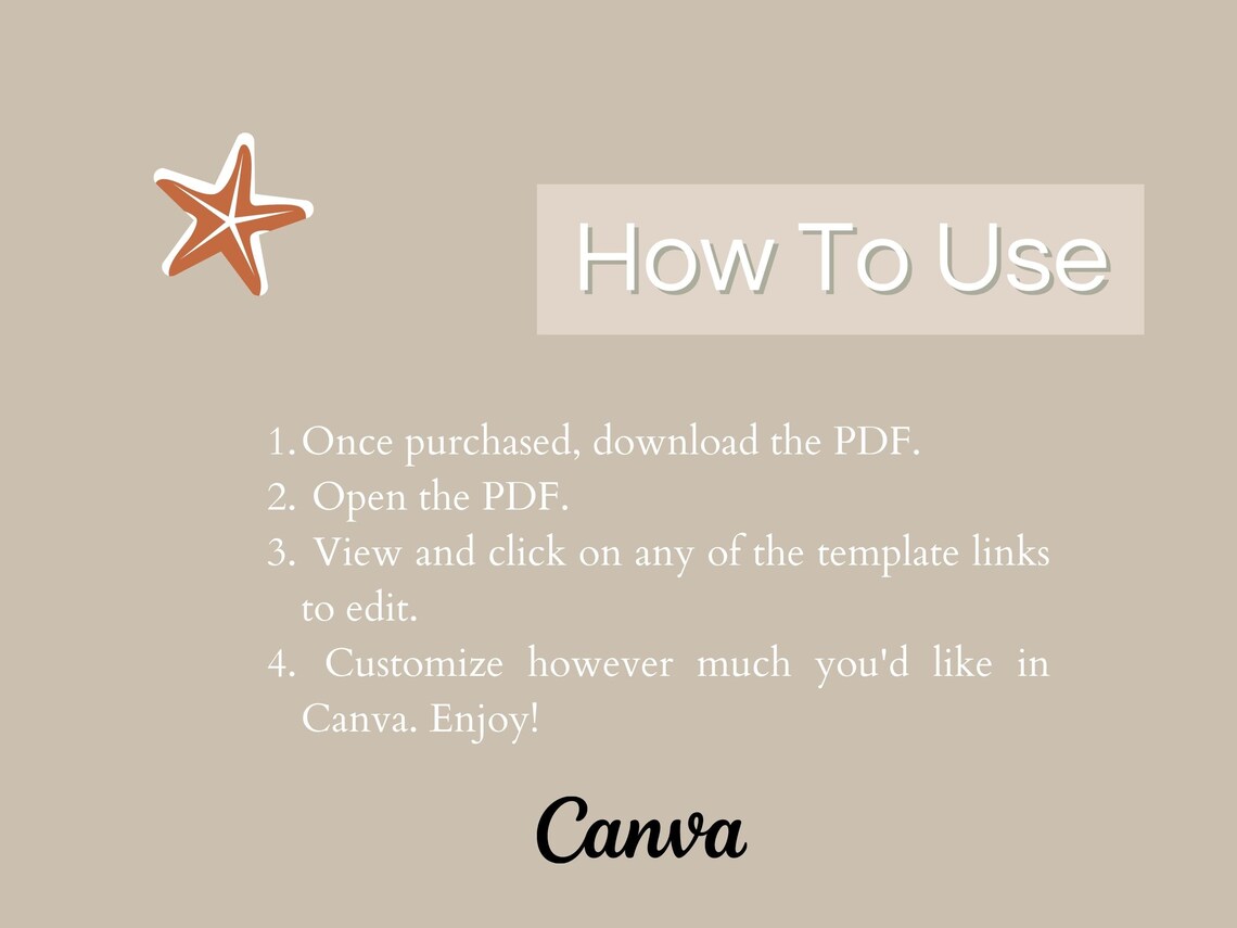 Coastal Brand Kit Template | Canva Brand Kit Template | Small Business ...
