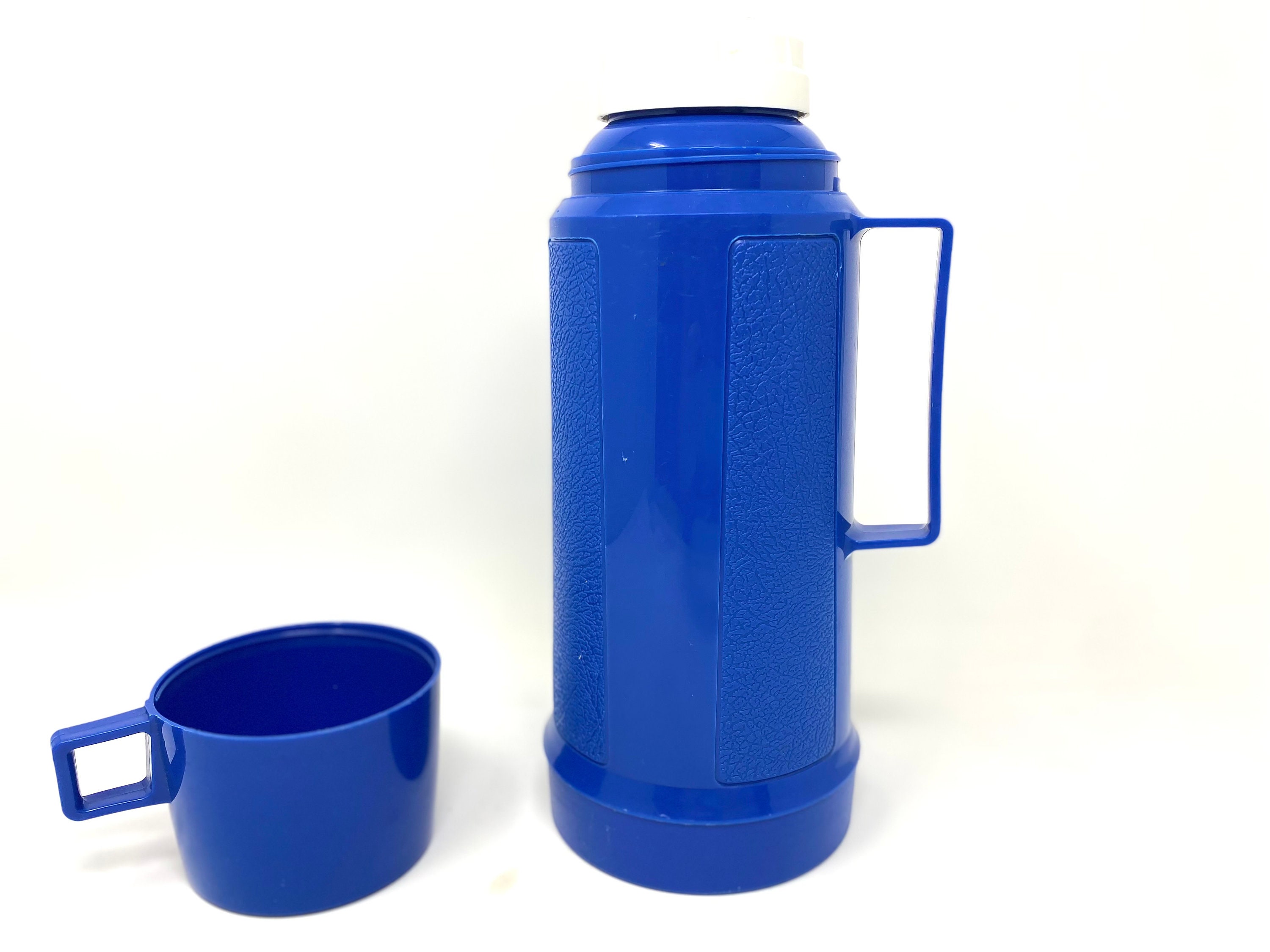 Vintage King Seeley Large Blue Thermos Camping Hiking Quart - Etsy
