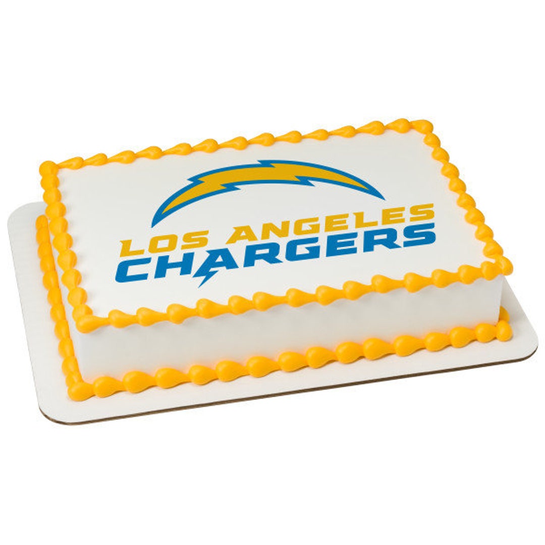 Los Angeles Chargers Edible Image Cake Topper / Los Angeles Chargers ...