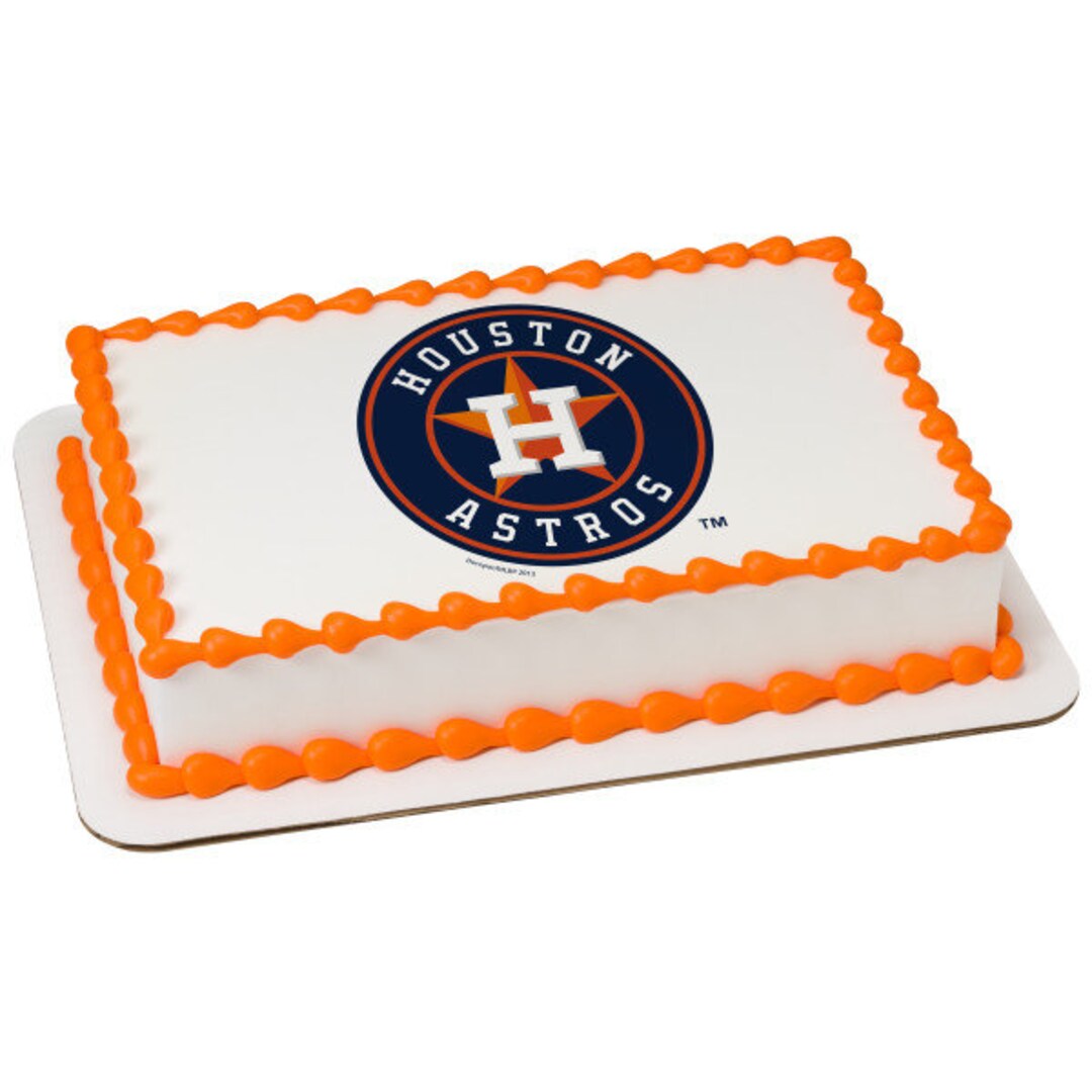 Houston Astros Edible Image / Astros Baseball Cake Topper / - Etsy España