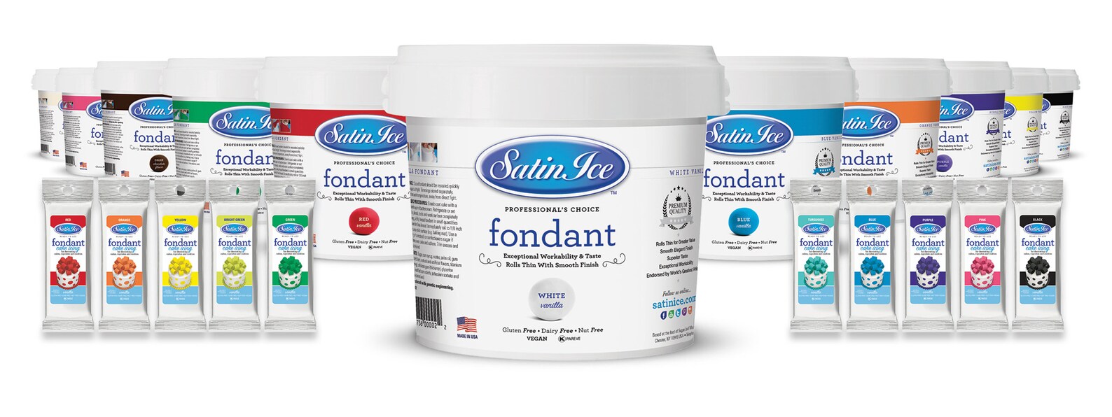 Satin Ice Fondant/ Available in a Variety of Colors./ 2 Lbs. - Etsy