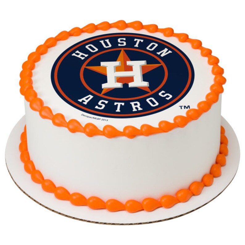 Houston Astros Edible Image / Astros Baseball Cake Topper / - Etsy España