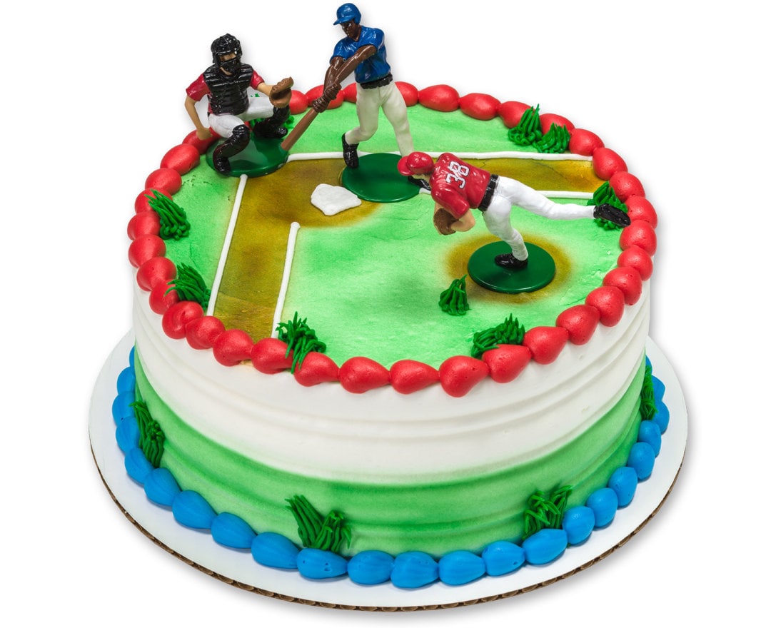 Banners & Signs Party Décor baseball cake topper baseball player cake ...