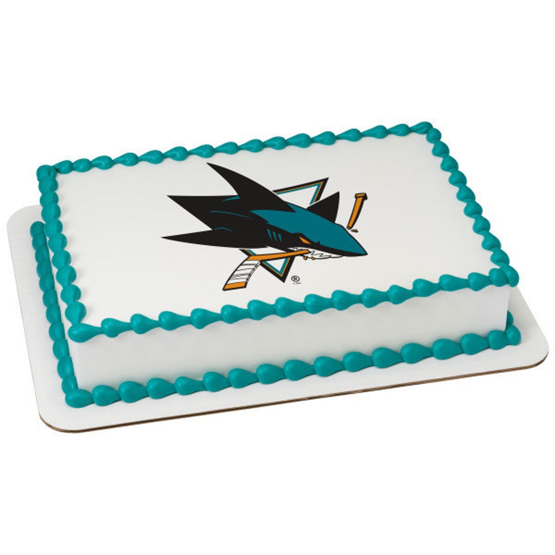 San Jose Sharks Edible Image /san Jose Sharks Cake Topper / | Etsy