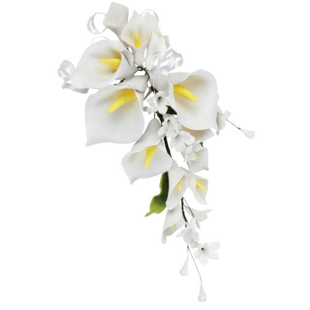 Large White Calla Lily Cake Topper/ White Calla Lily Cake Topper/large ...