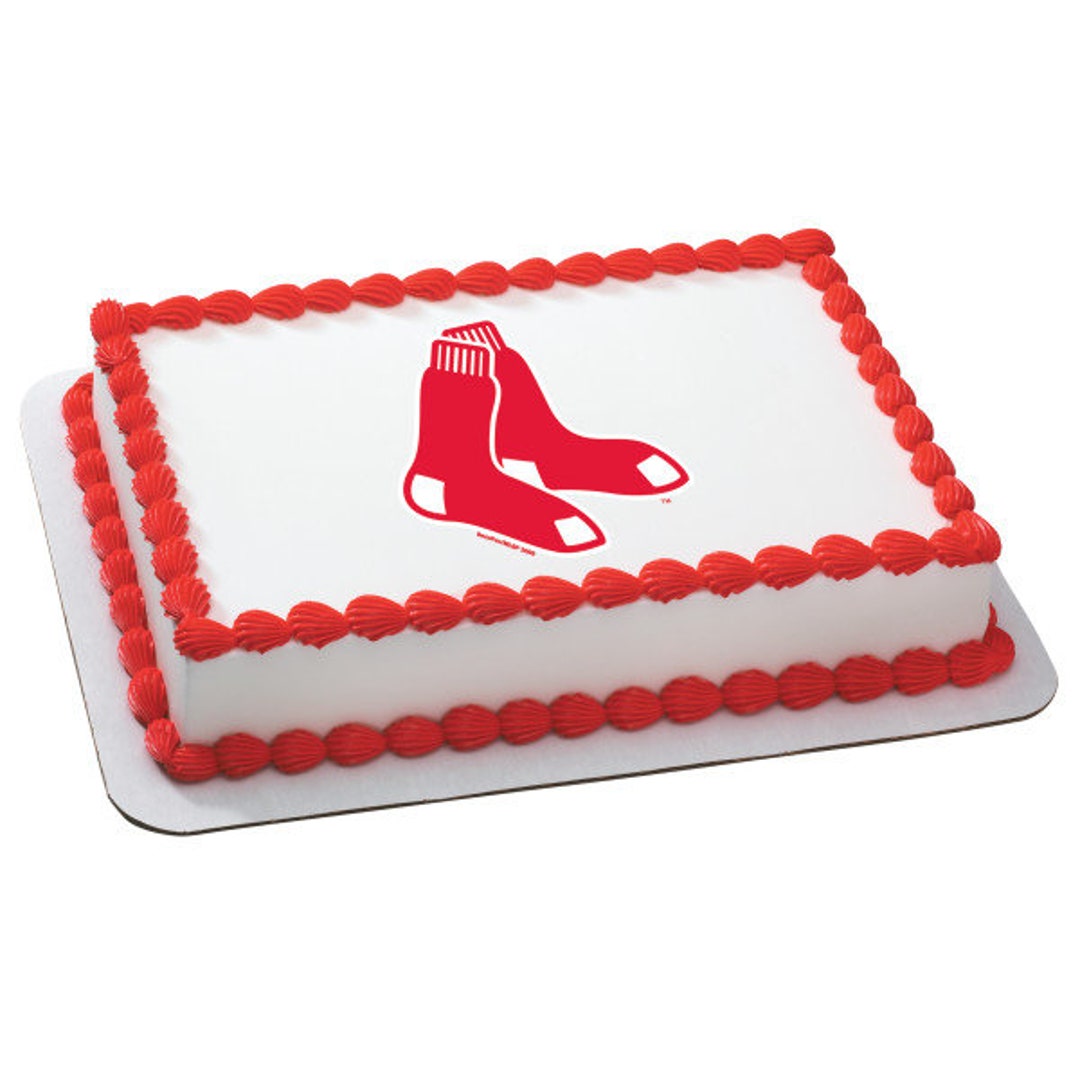 Boston Red Sox Edible Image / Boston Red Sox Baseball Cake Topper / MLB ...