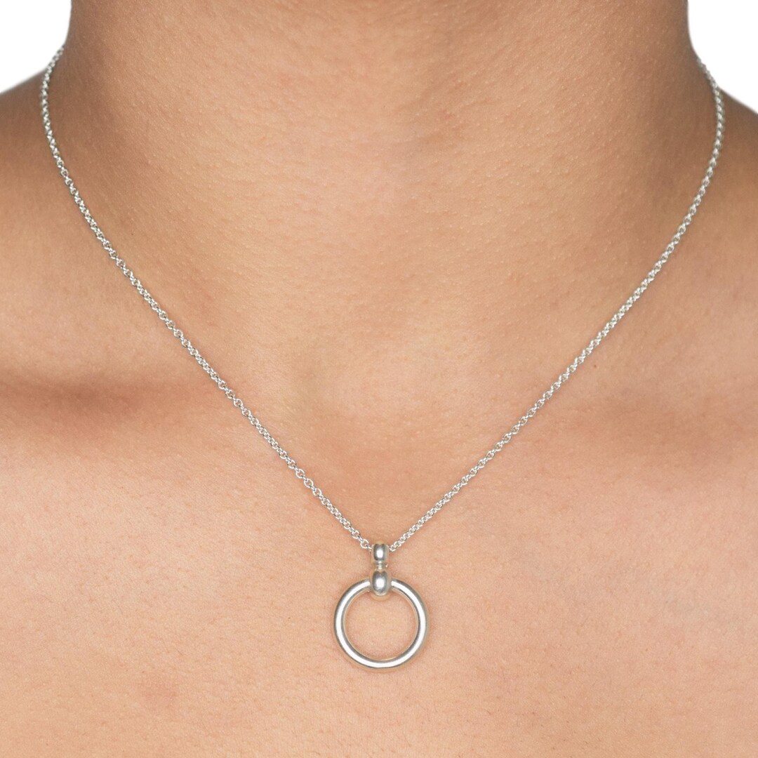 24/7 Wear Ultra DISCREET Symbolic Classic BDSM "o" Ring 925 Sterling ...