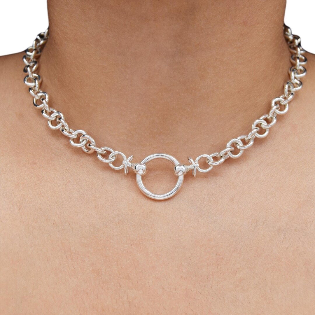 24/7 Wear Secret Locking Pacifier O Ring Littles DDLG Solid HEAVY 925 ...