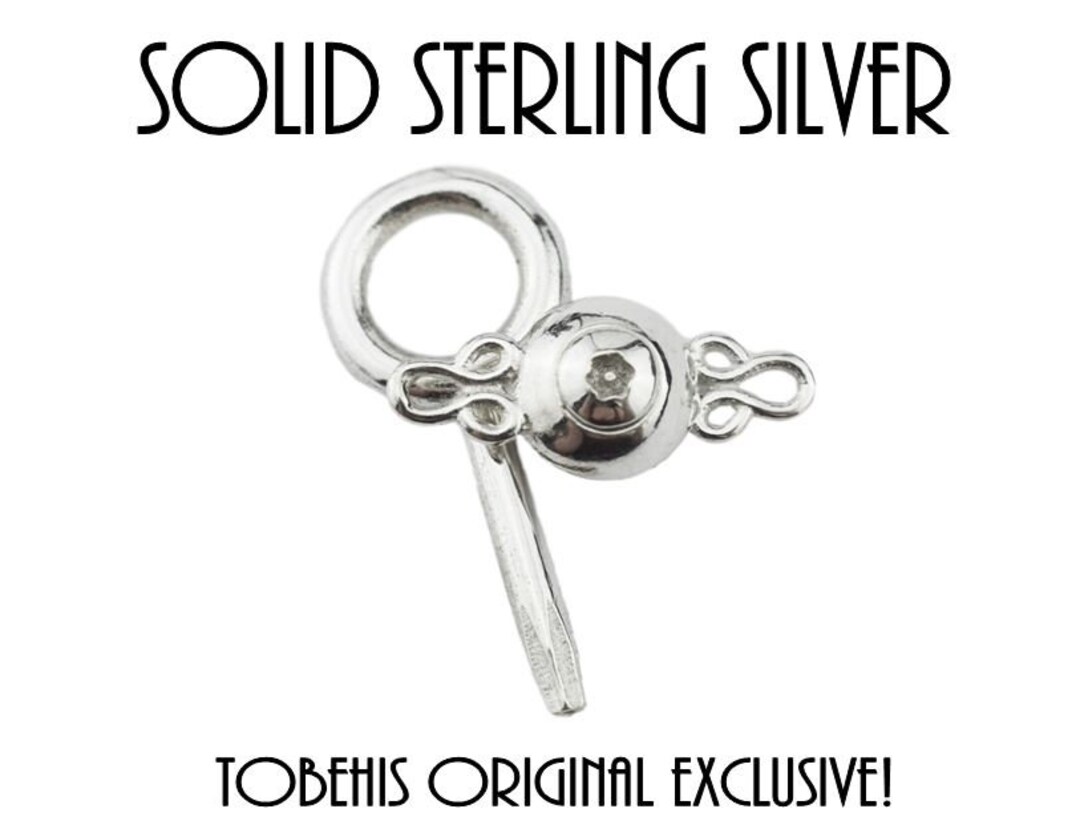 High Quality ALL STERLING Ultra Discreet Security Hypoallergenic 925 ...
