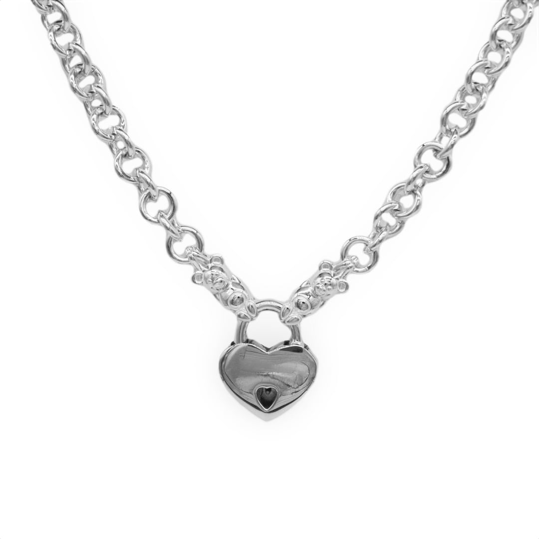 24/7 Wear Secret Locking Teddy Bear Littles DDLG Solid HEAVY 925 ...