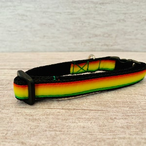 Reggae Rasta Inspired Ribbon Kitten Cat Puppy Small Dog Collar - Etsy UK