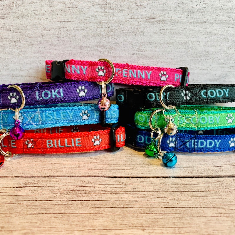 Personalized Cat Collar - Etsy