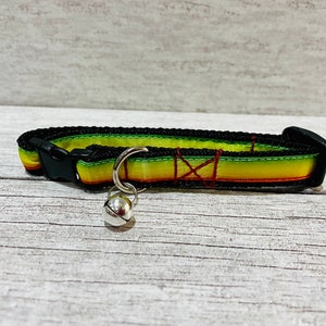 Reggae Rasta Inspired Ribbon Kitten Cat Puppy Small Dog Collar - Etsy UK