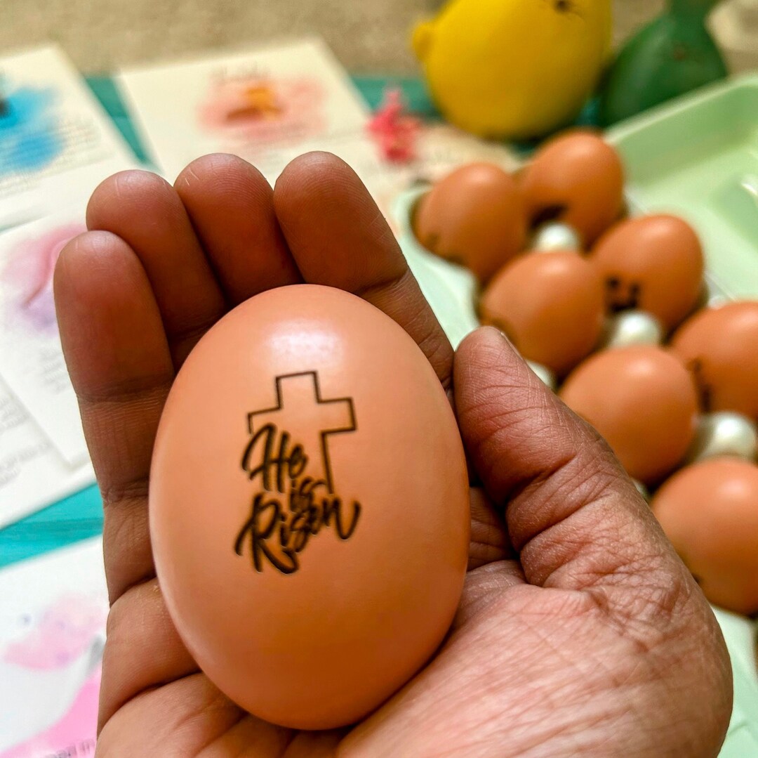 Holy Week Jesus Story Eggs/engraved Resurrection Eggs/resurrection ...