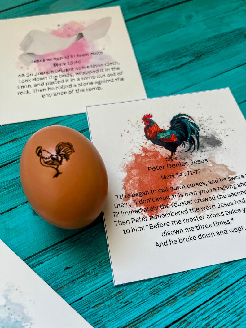 Holy Week Jesus Story Eggs/engraved Resurrection Eggs/resurrection ...