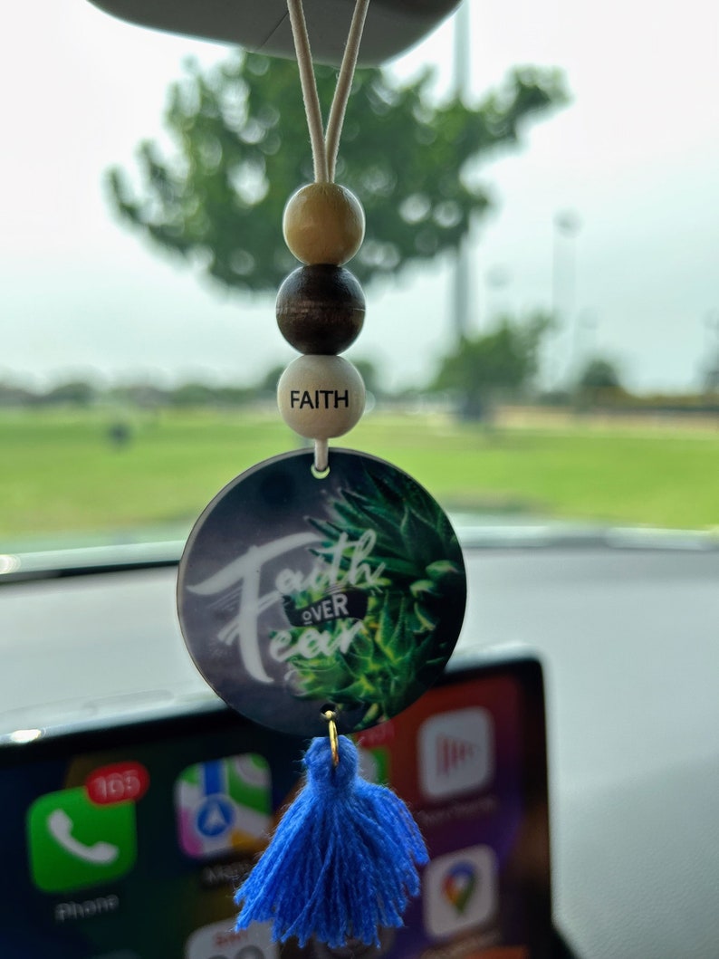 Christian Car Charm/faith Christian Car Accessories/bible Verse Car ...