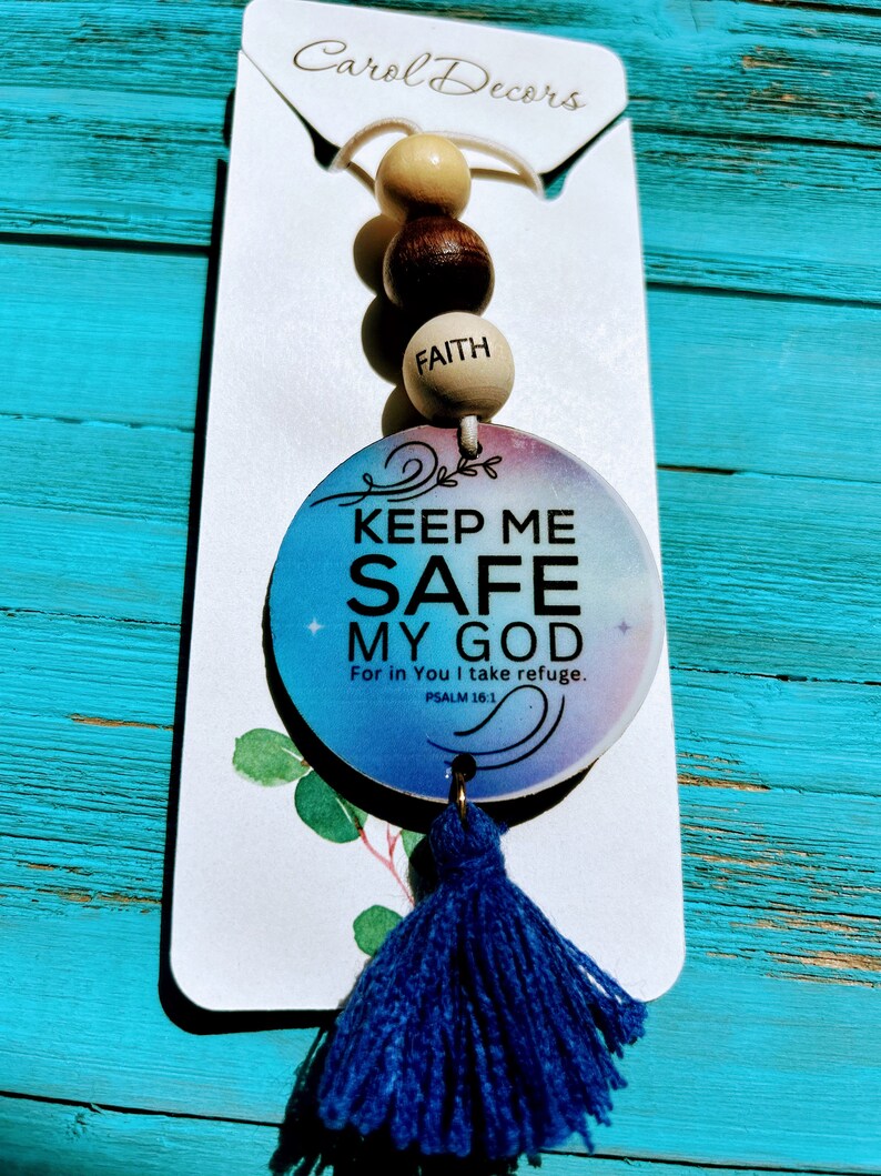 Christian Car Charm/faith Christian Car Accessories/bible Verse Car ...